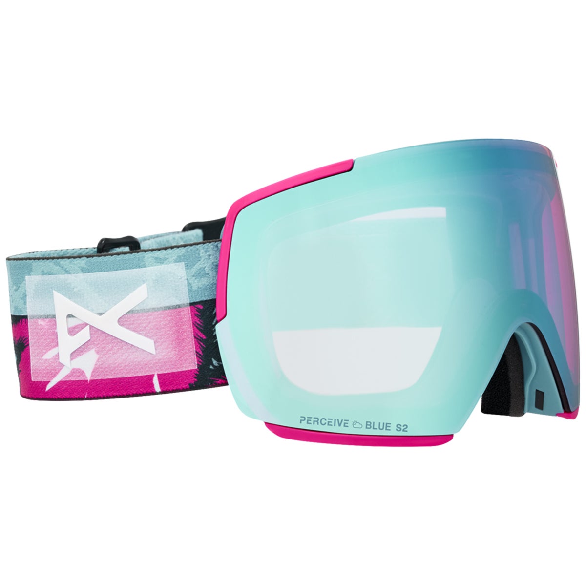 Anon M5 Low Bridge Goggles + Bonus Lens + MFI Face Mask in Pink Tides ...