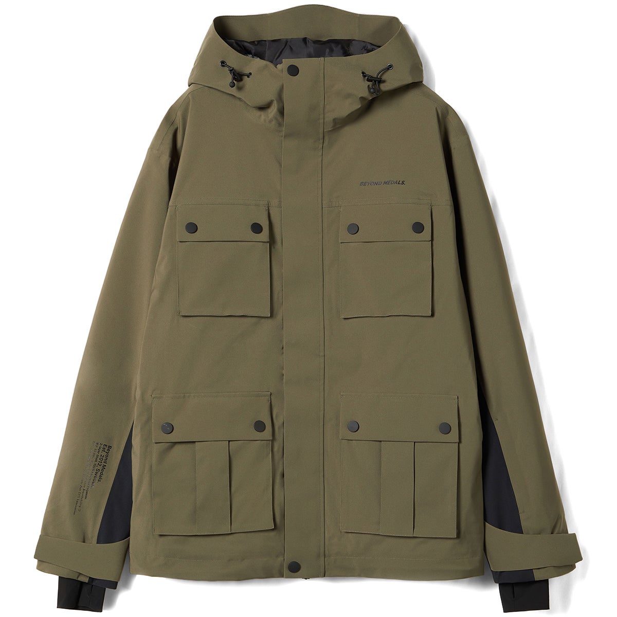 Beyond Medals Cargo 2L Jacket in Green | Boardertown