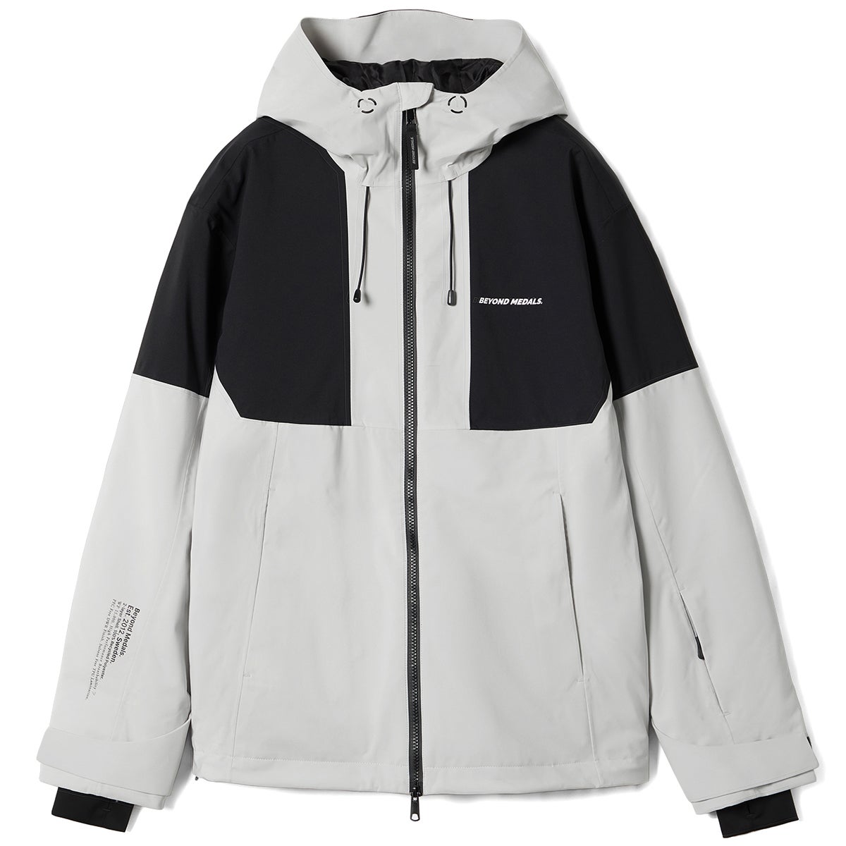 Beyond Medals Full Zip 2L Jacket in Grey | Boardertown