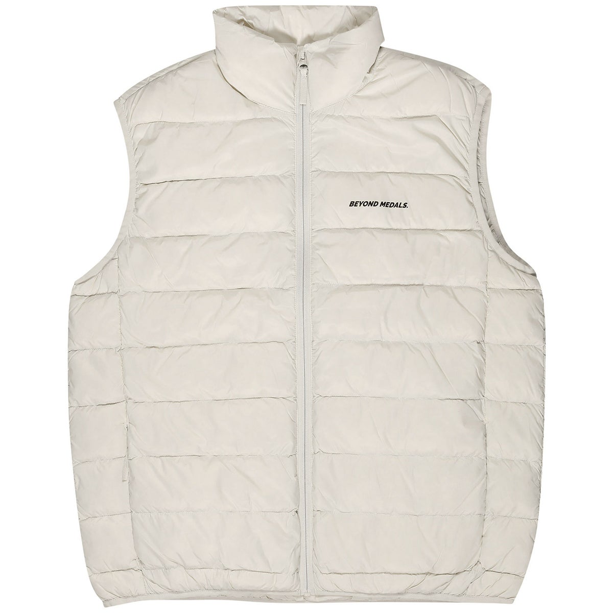 Beyond Medals Packable Down Vest in Off White | Boardertown