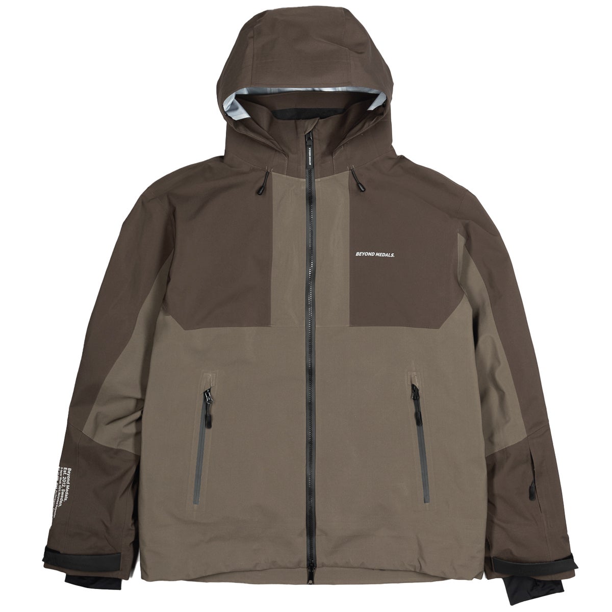 Beyond Medals Tech 3L Jacket in Brown | Boardertown AU