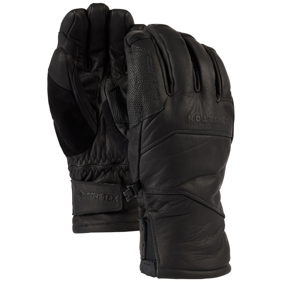 Burton [ak] Clutch GORE-TEX Leather Gloves in True Black | Boardertown
