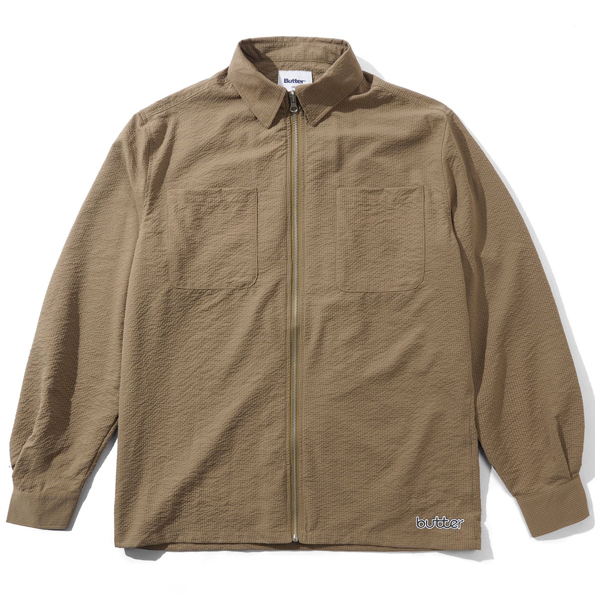 Butter Goods Carve Zip Shirt in Walnut | Boardertown