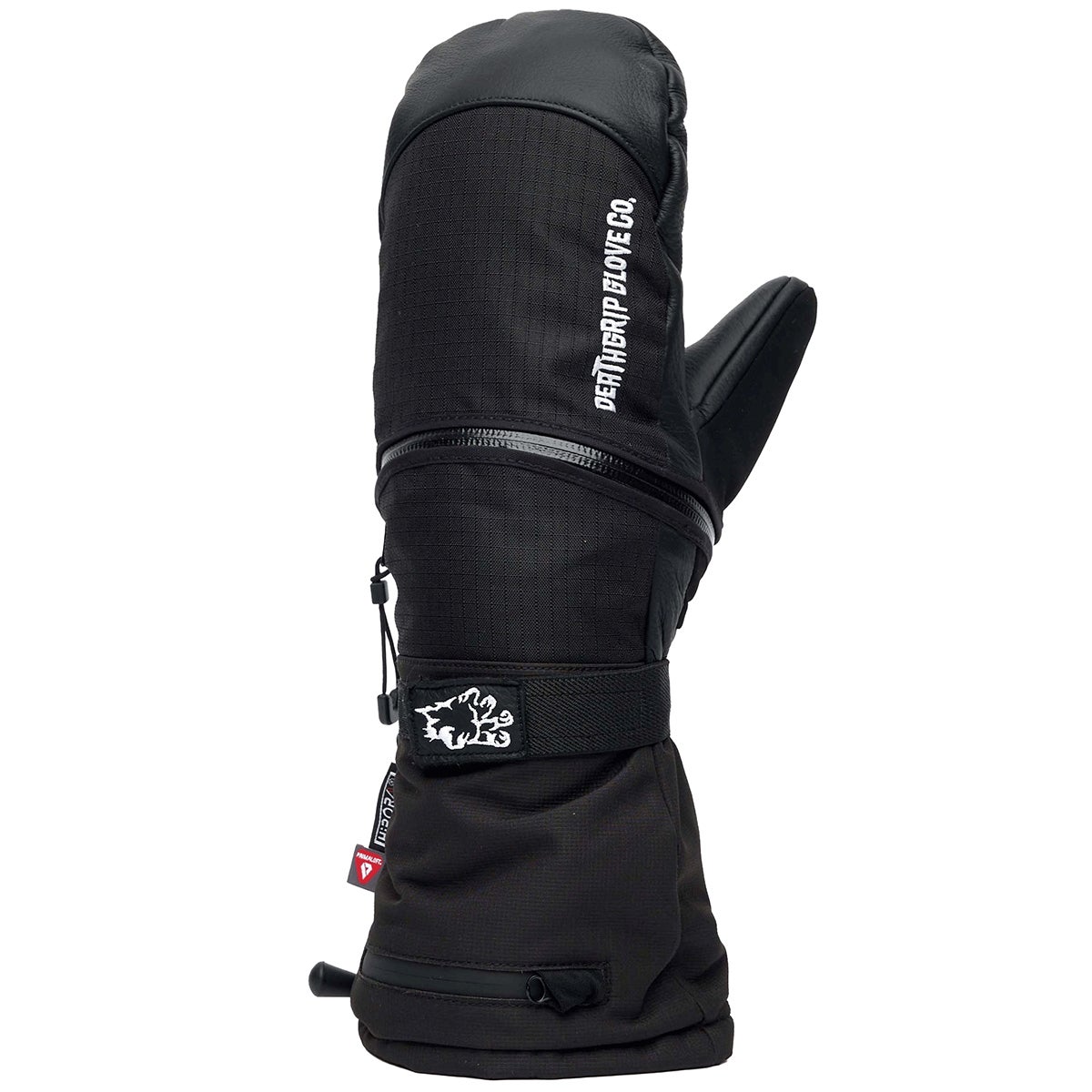 Deathgrip Werewolf Long Cut Mittens in Black | Boardertown
