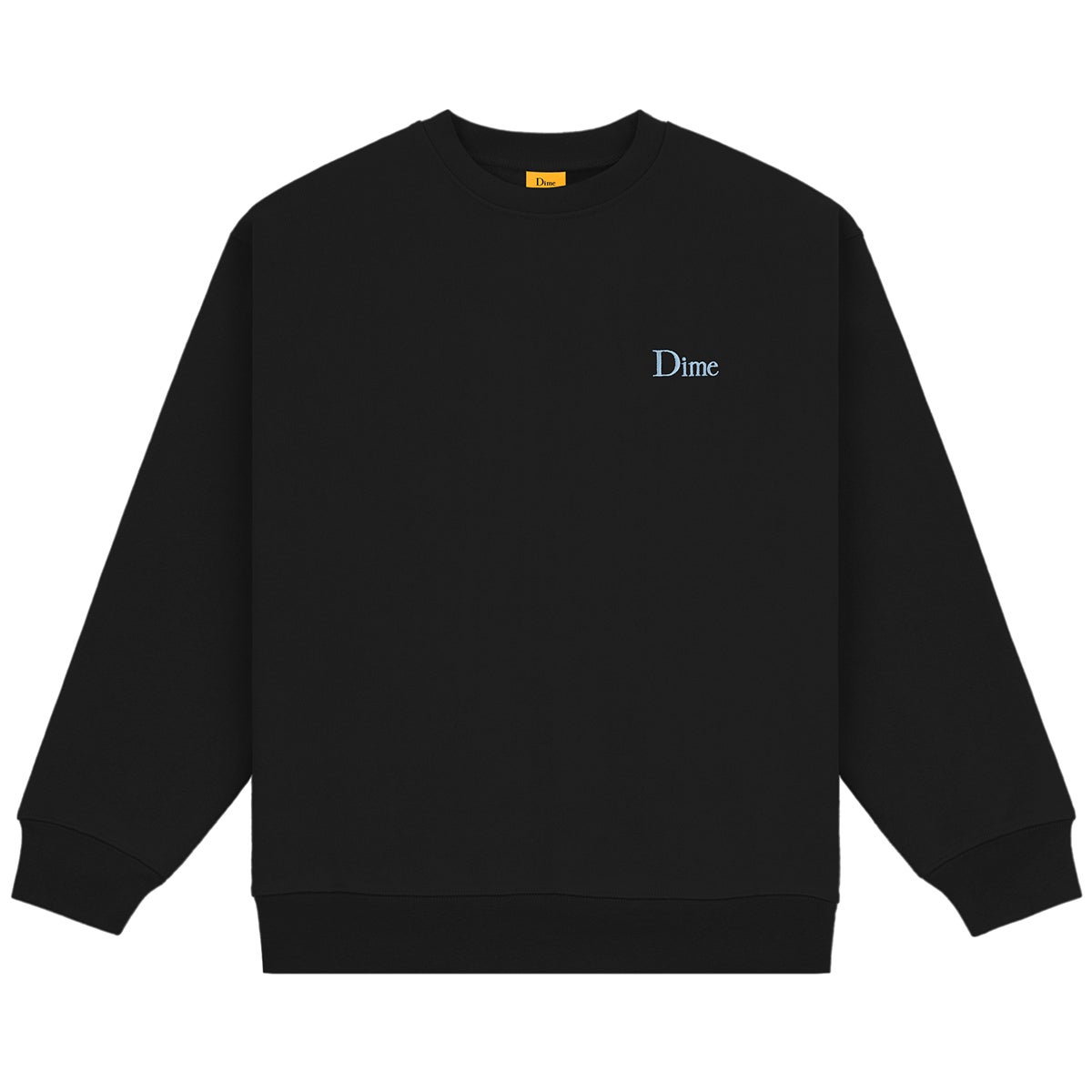 Dime Classic Small Logo Crewneck in Black | Boardertown