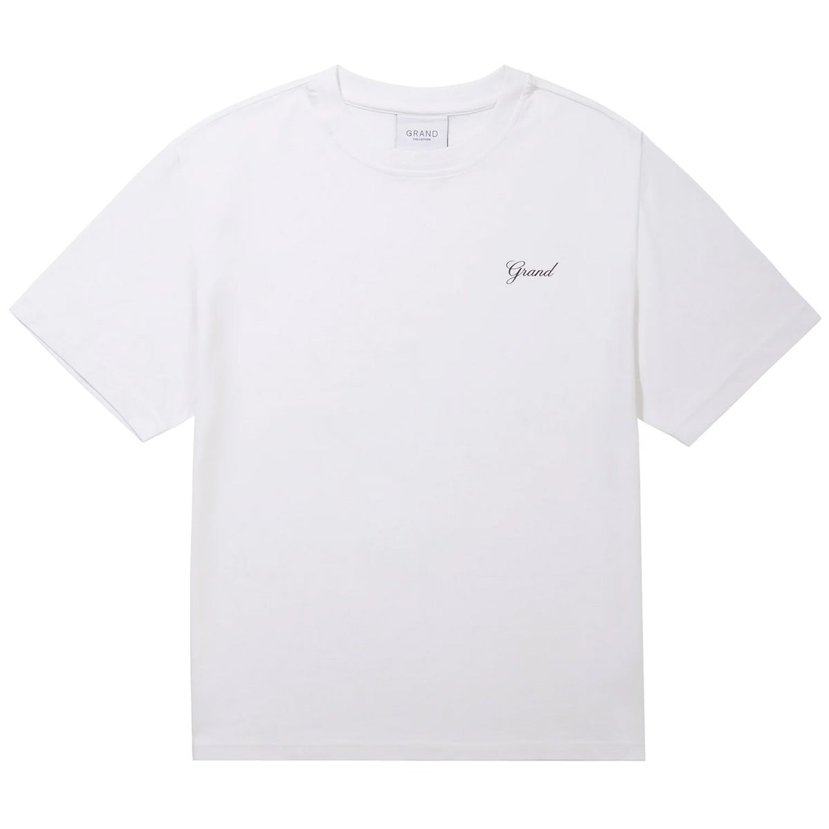 Grand Script Tee in White | Boardertown
