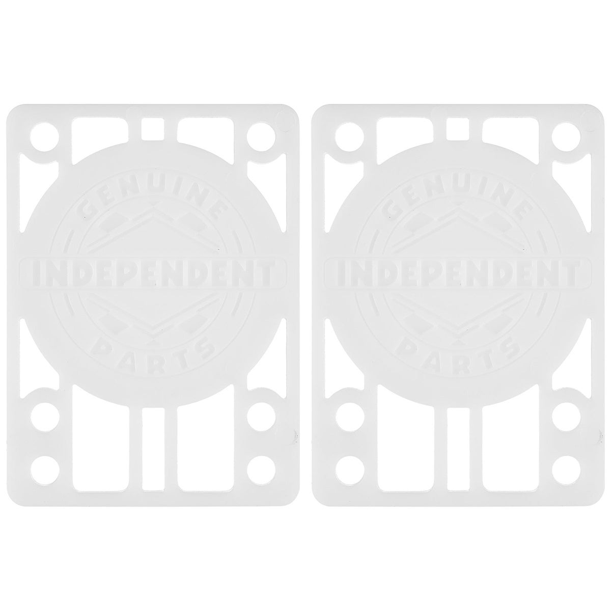 Independent Riser Pads in White | Boardertown