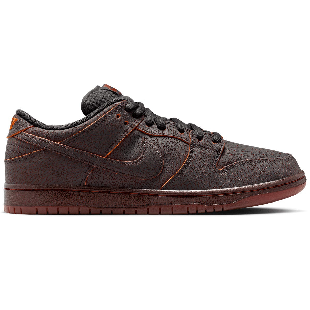 Nike SB Dunk Low Pro Krampus Shoe in Smoke Grey/Campfire Orange/Black ...