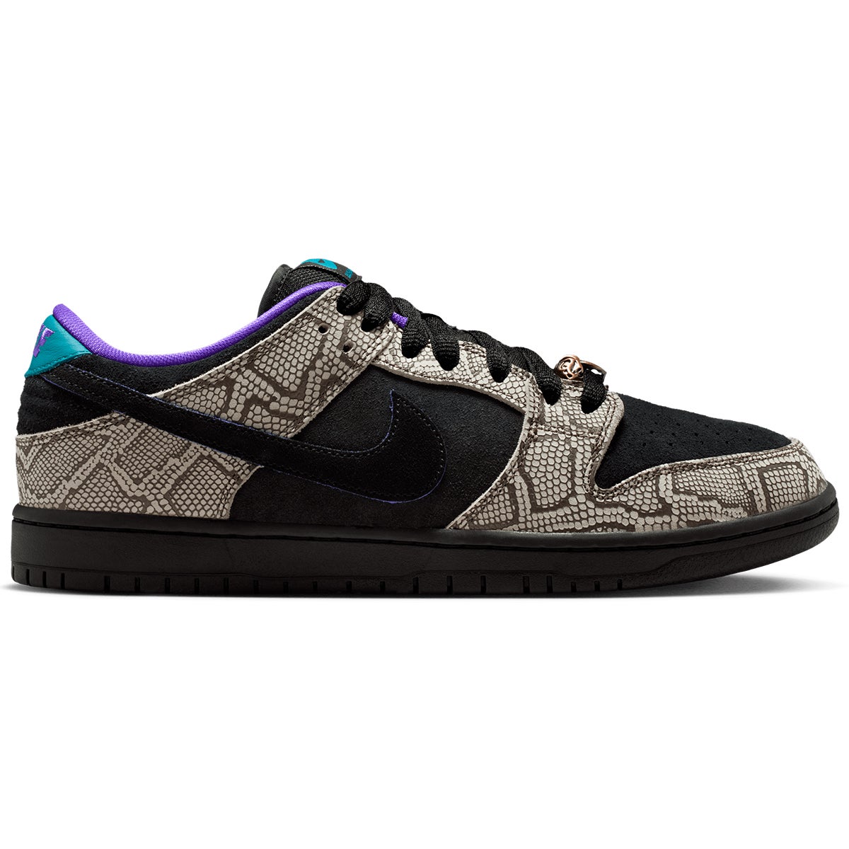 Nike SB Dunk Low Shoe X Dashawn Jordan in String/Black/Spruce/Purple ...