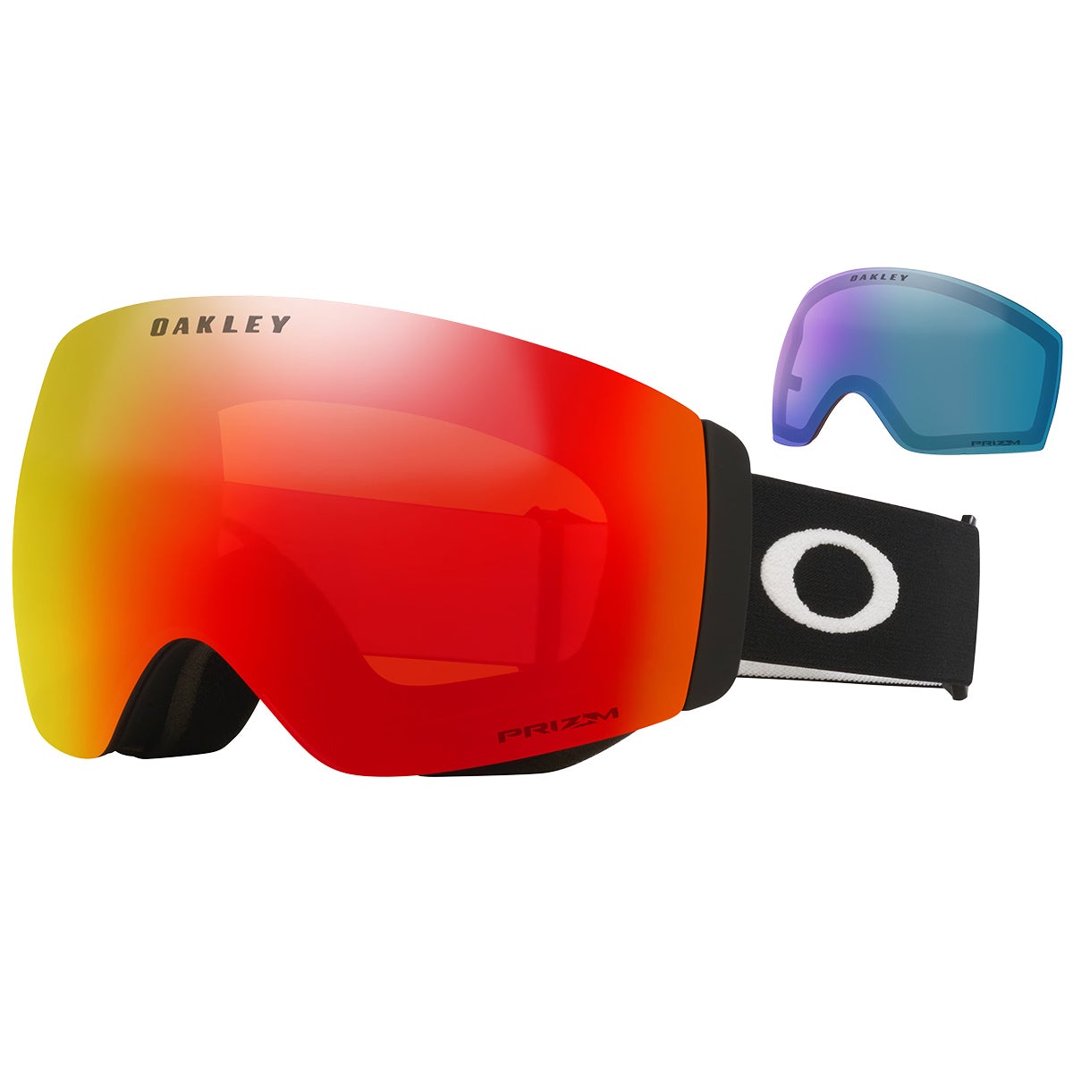 Oakley Flight Deck Pro M Prizm Goggles in Matte Black/Torch & Iced ...