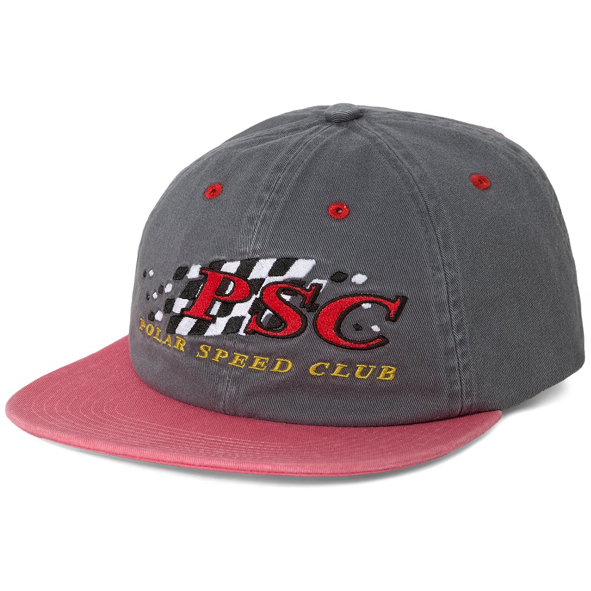 Polar Speed Club Michael Cap in Grey/Red | Boardertown US