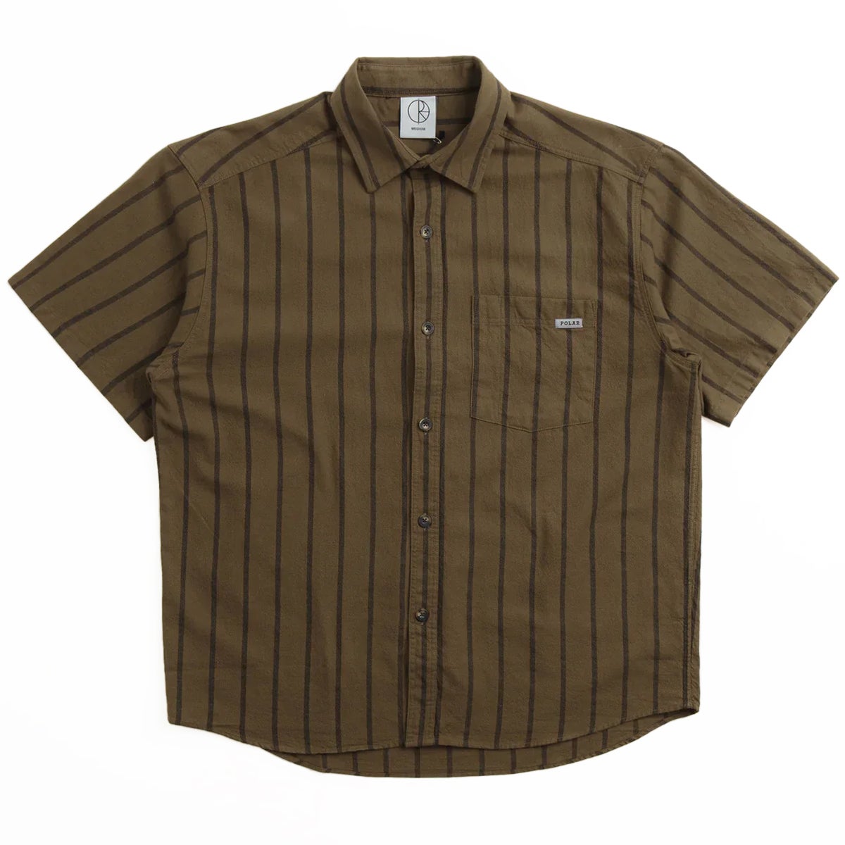 Polar Twill Mitchell Shirt in Beech/Black | Boardertown