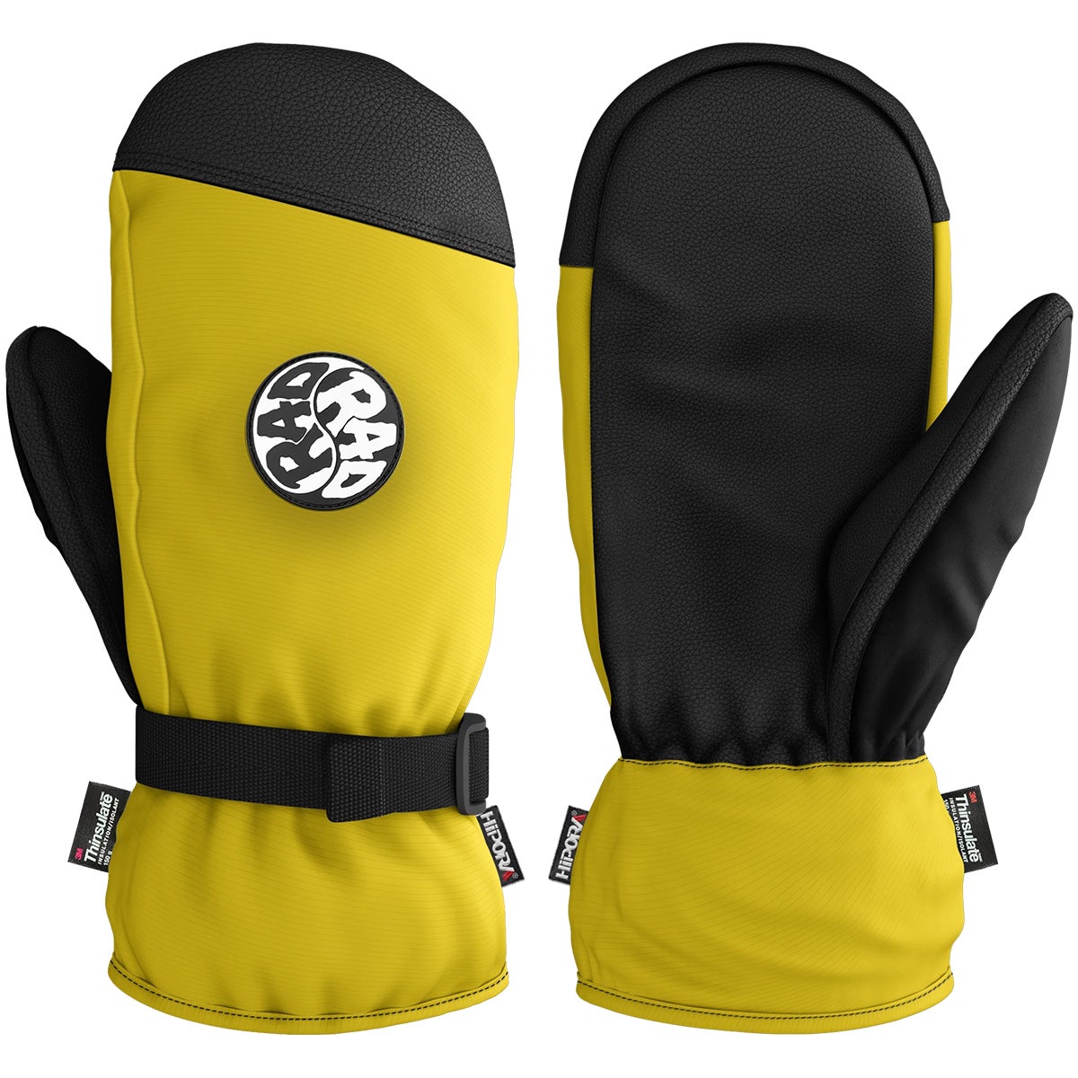 Rad Sidehit Mittten in Gold | Boardertown