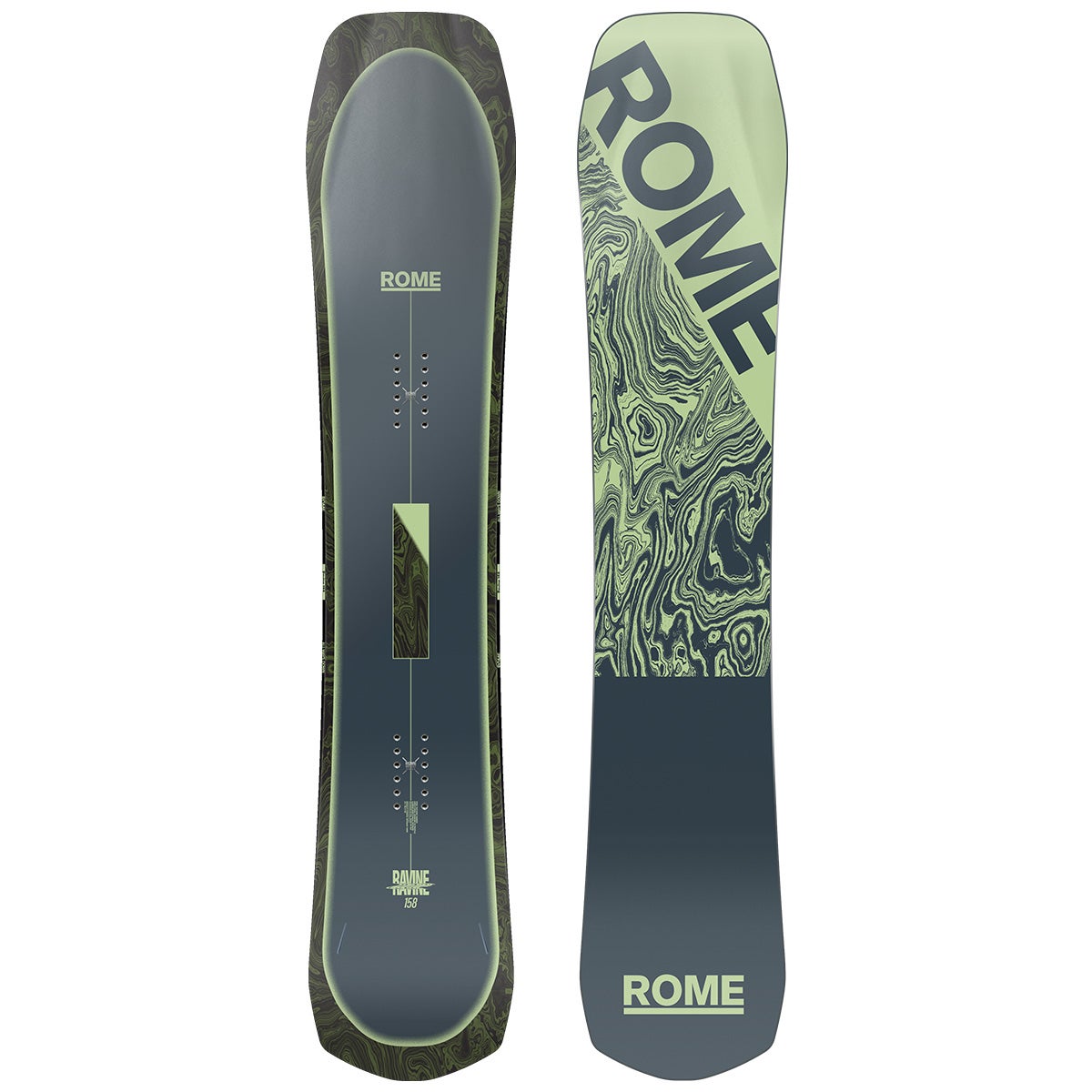 Rome Ravine Snowboard 2025 in Multi | Boardertown US