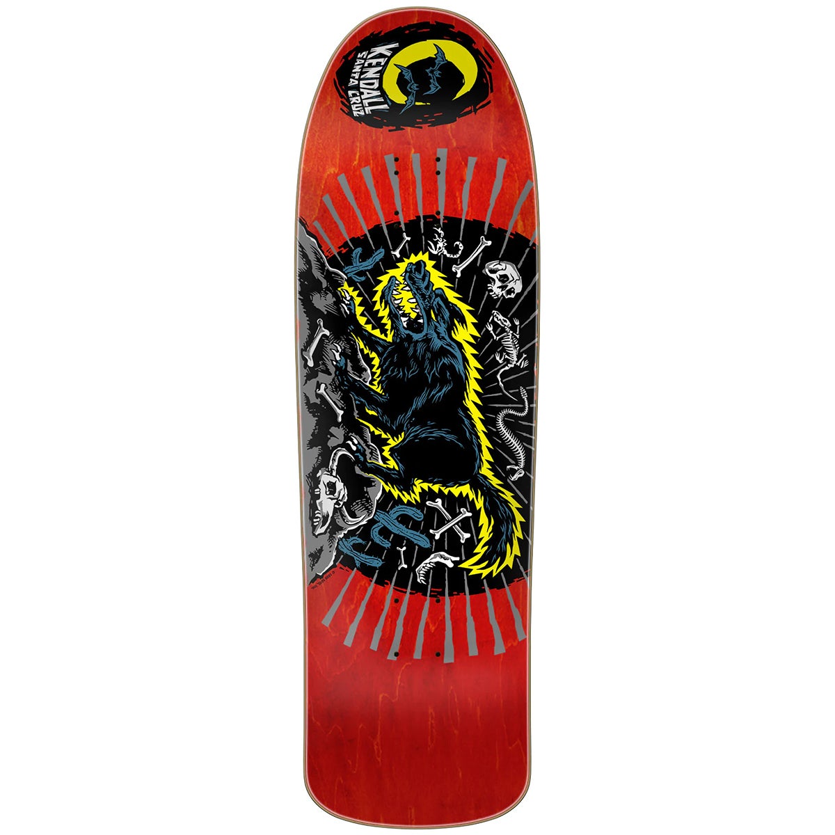 Santa Cruz Kendall Wolf Reissue Skateboard Deck in Kendall | Boardertown
