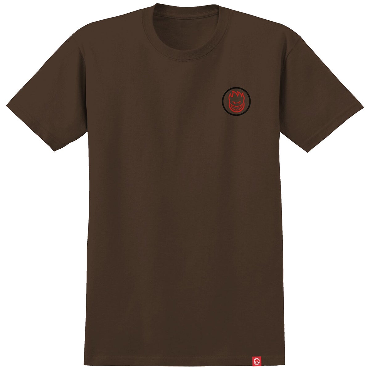 Spitfire Classic Swirl Overlay Tee in Dark Chocolate/Red/Black ...