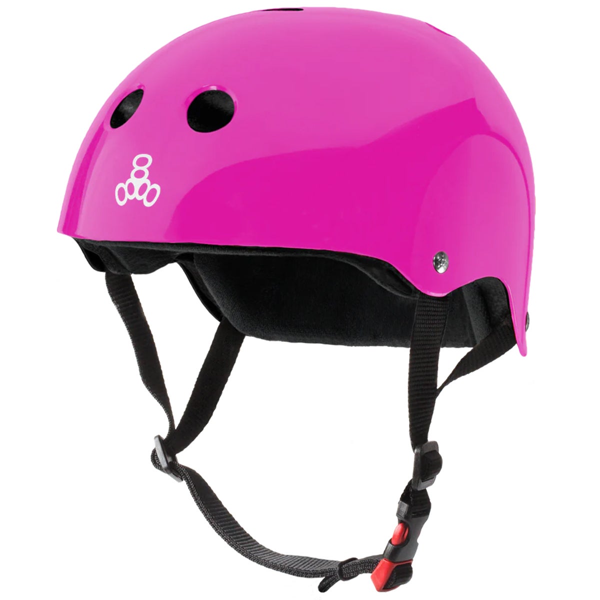 Triple 8 The Certified Sweatsaver Helmet in Pink Gloss | Boardertown
