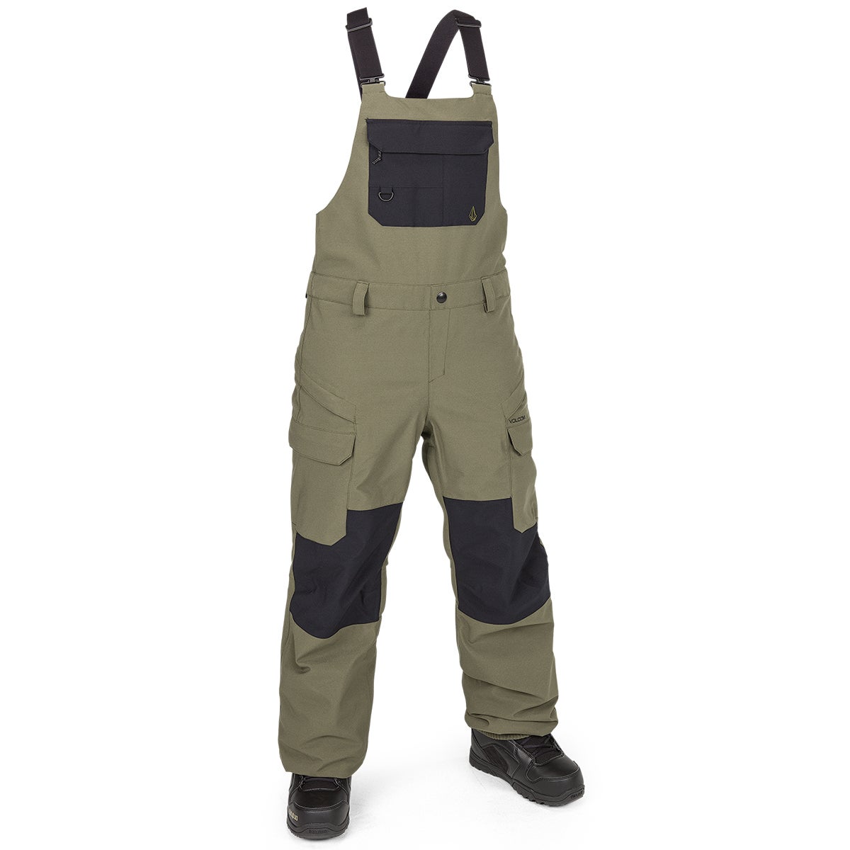 Volcom Creston 3D Stretch Bib Overall in Ivy | Boardertown JP