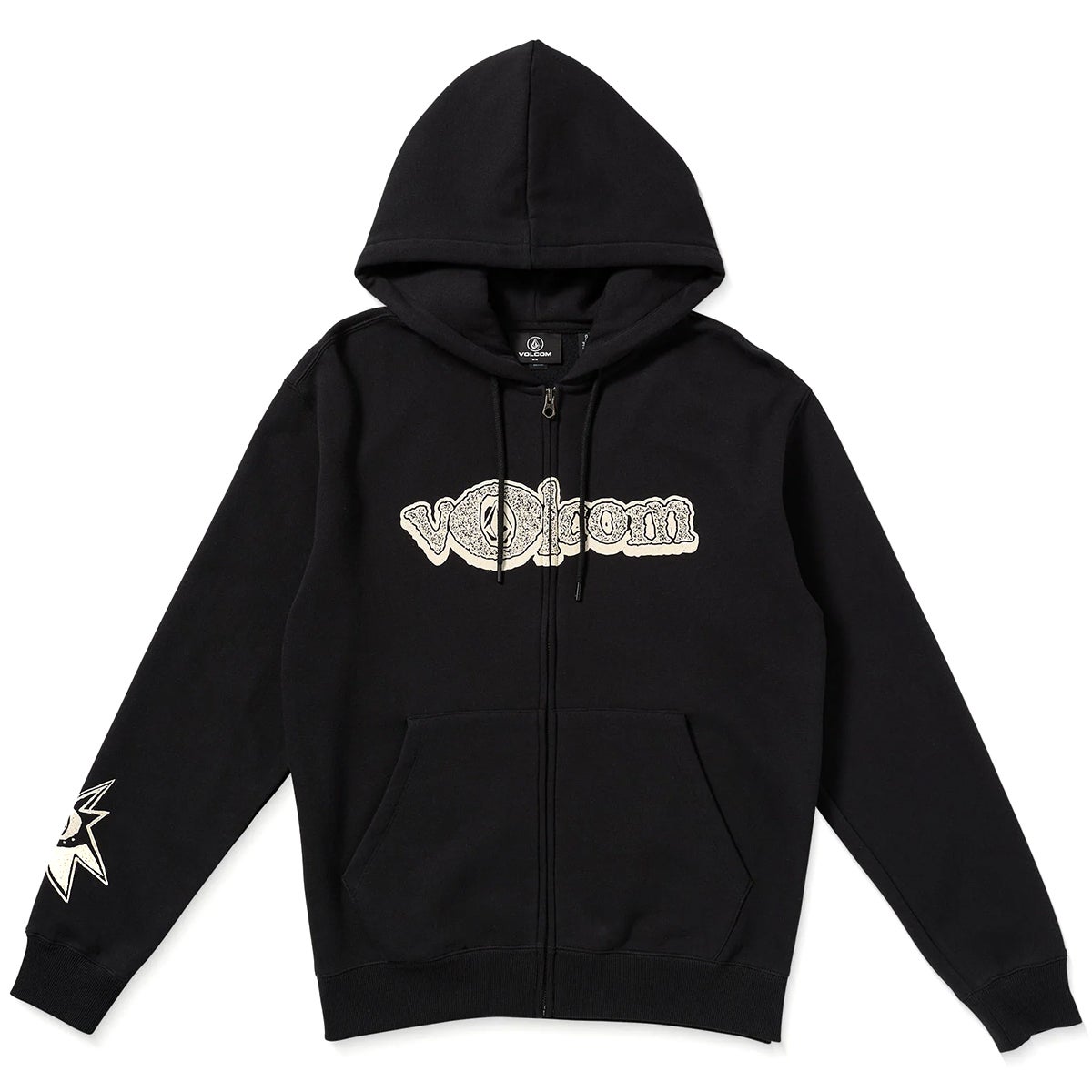 Volcom Ent Zip Hood in Black | Boardertown
