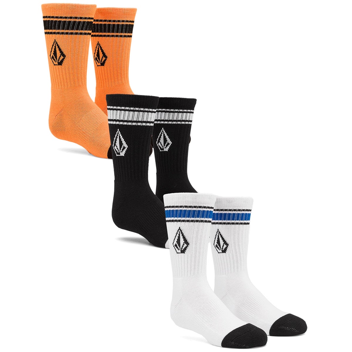 Volcom Full Stone Big Youth Sock Multipack in Multi | Boardertown