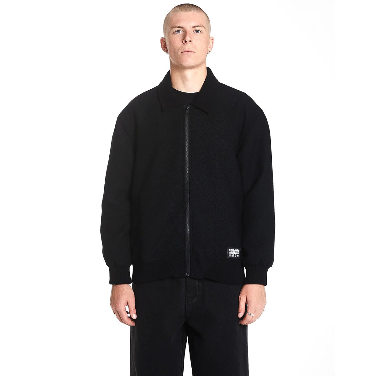 Worship Black Magic Relaxed Bomber in Black | Boardertown US