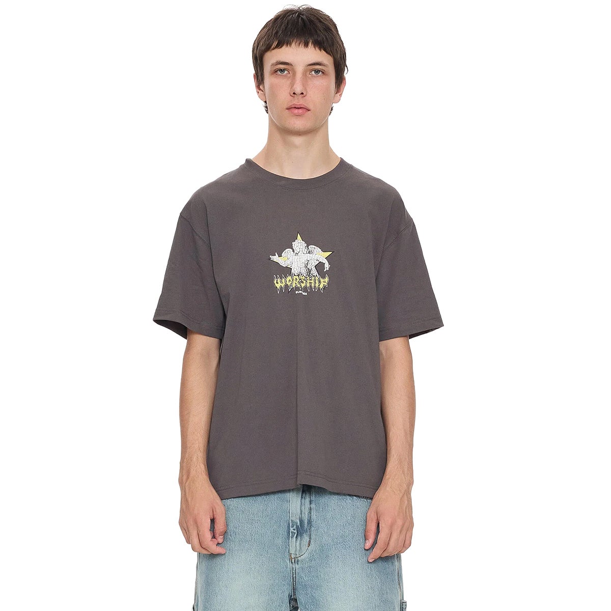 Worship Dreamers Tee in Worn Black | Boardertown