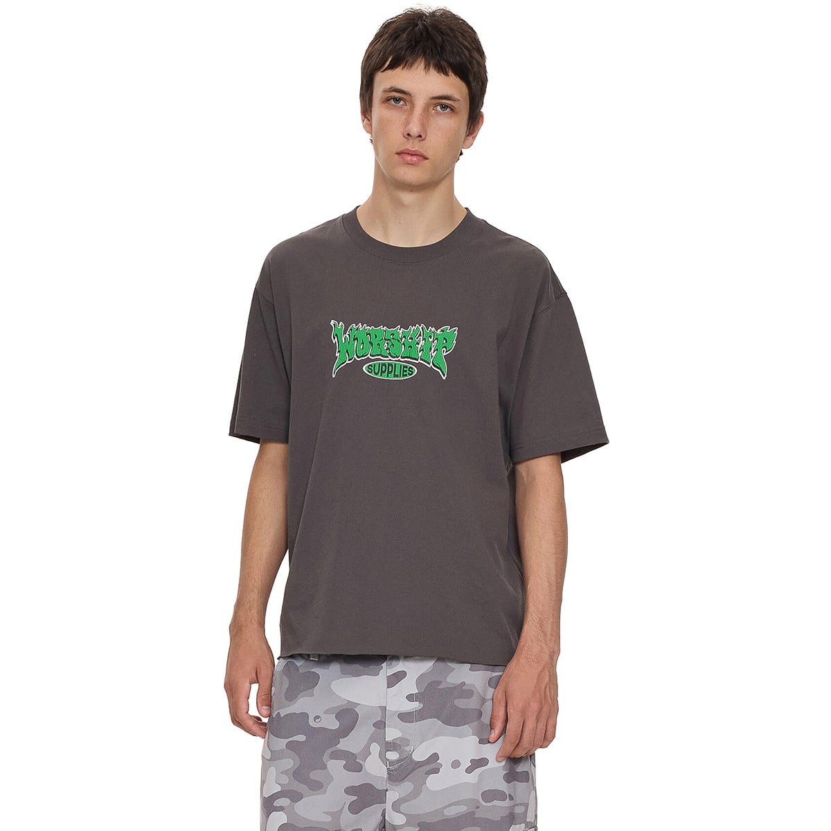 Worship Whisp Tee in Worn Black | Boardertown